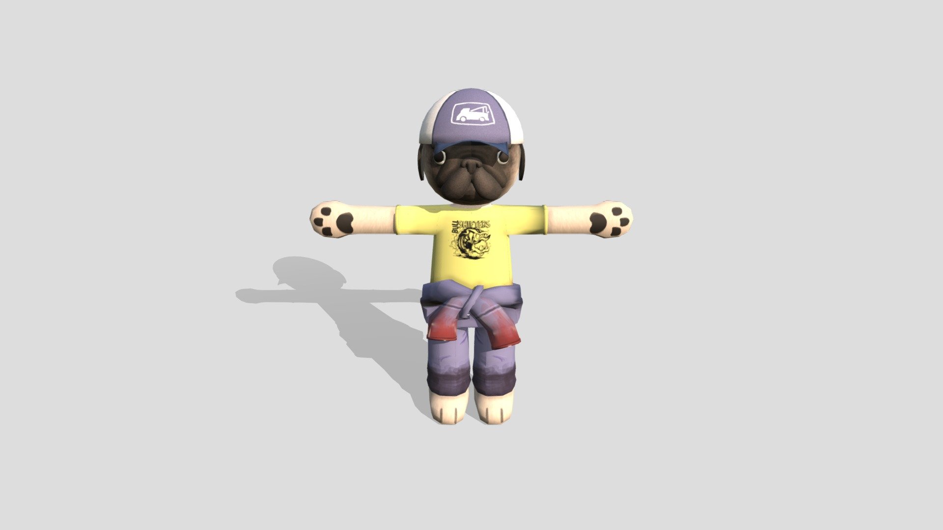 Pug Ellis - 3D model by SalgadinhoRoxo (@Crahs) [43d93ea] - Sketchfab