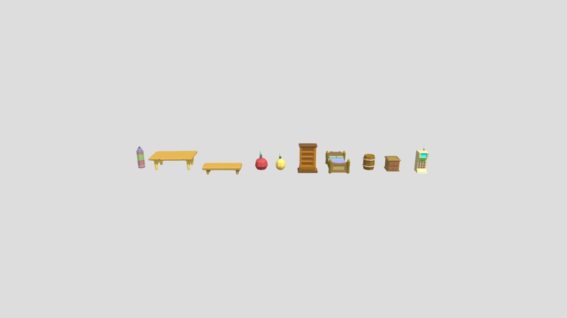 Starter Asset Pack 10 Items - 3D model by pisicik [43d943a] - Sketchfab