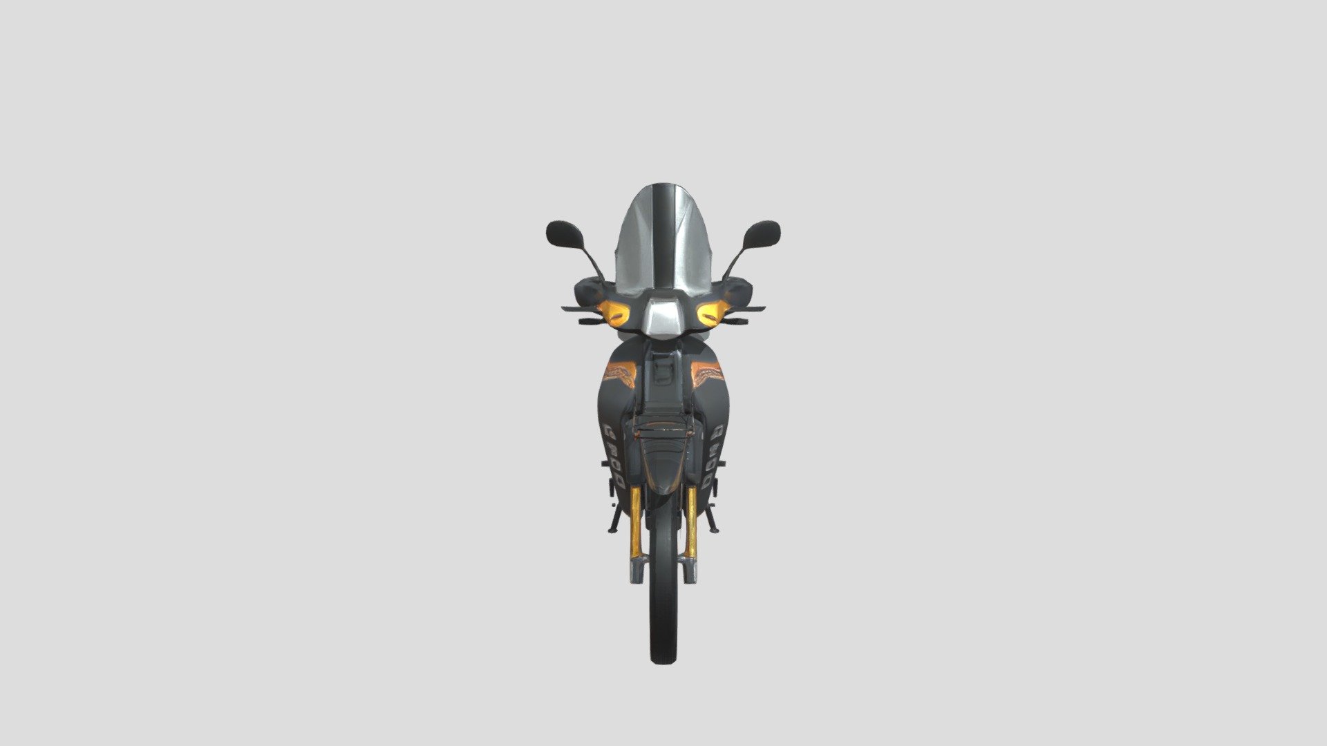 Motorbike with decals and windshield - Download Free 3D model by Abdo ...