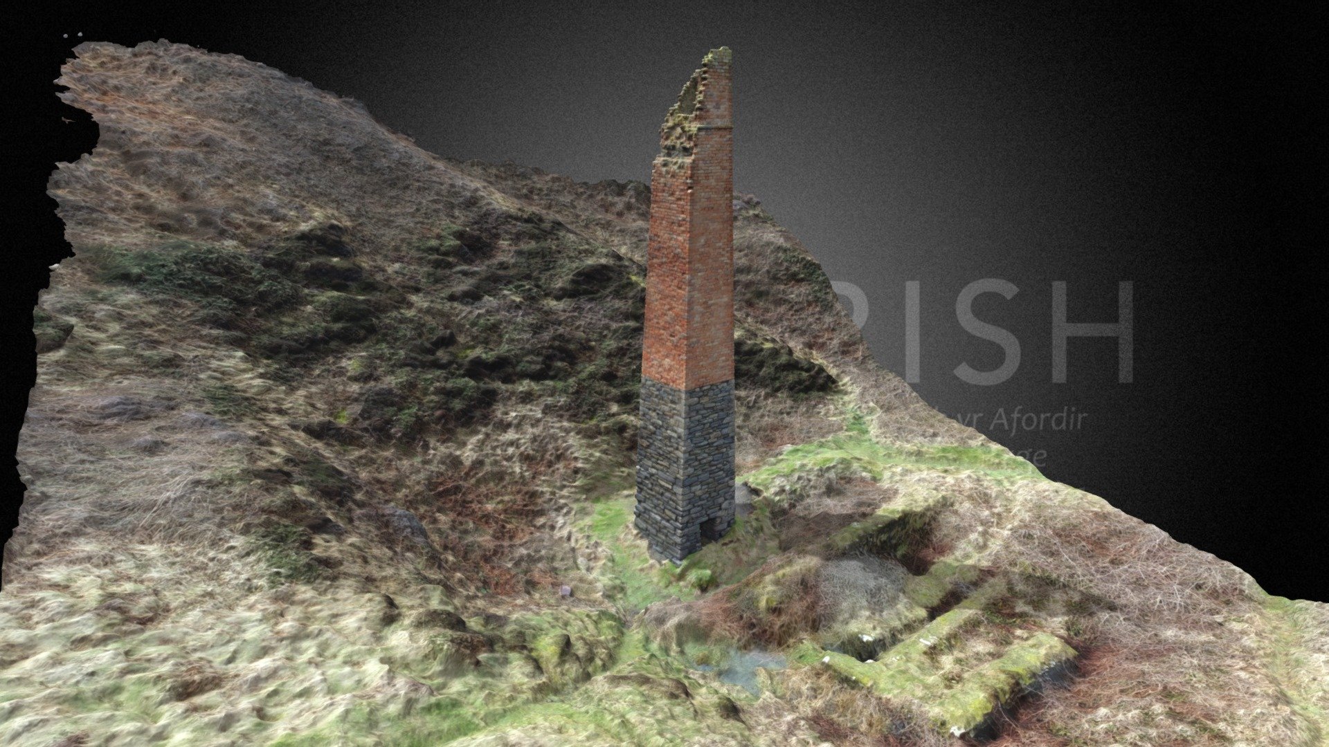 Cliff Colliery, Trefrane, NPRN33589 - 3D model by CBHC_RCAHMW [43dc2c3 ...