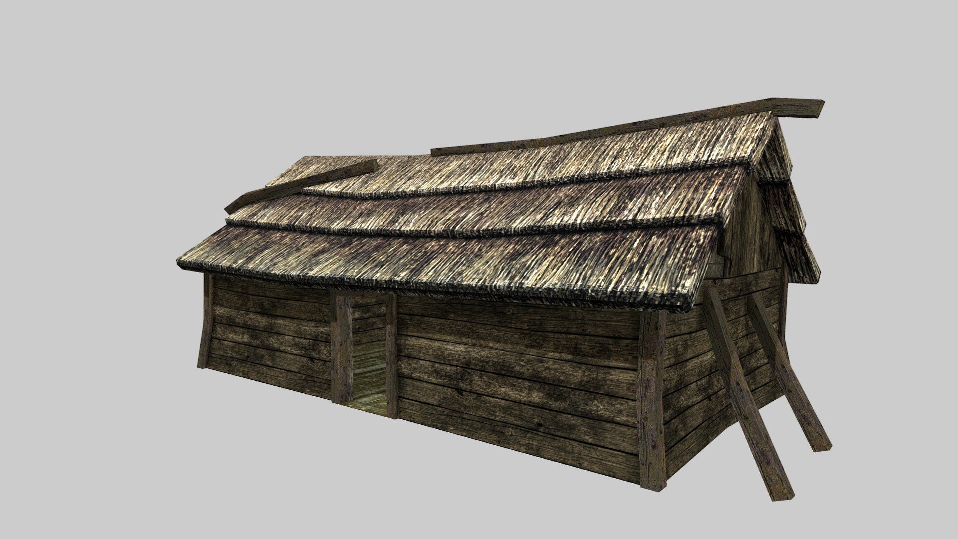 Destroyed Hut v2 (The Chronicles of Myrtana) - 3D model by Bartłomiej ...