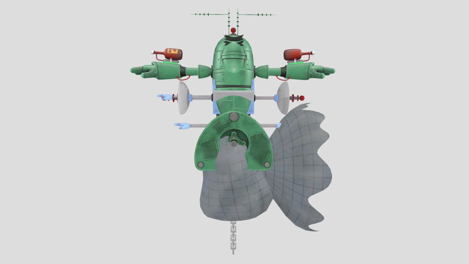 Nickelodeon All Star Brawl 2 Mecha Plankton - Download Free 3D model by ...