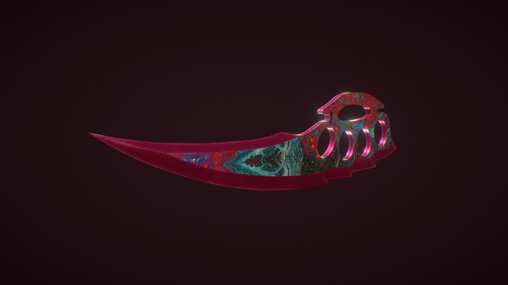 Knuckle Knife | Diamond Lava - 3D model by RareKidz [43e0692] - Sketchfab