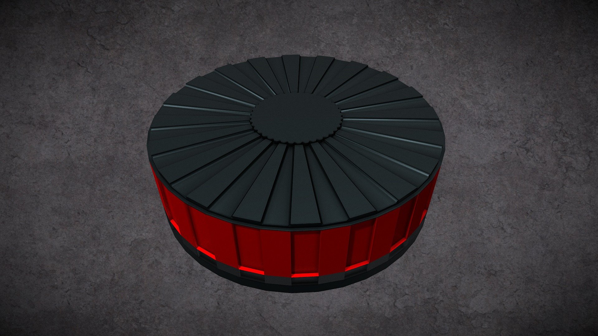Red Banjo Ammo Drum HP WIP - By Velivian Fesothe - 3D model by Velivian ...