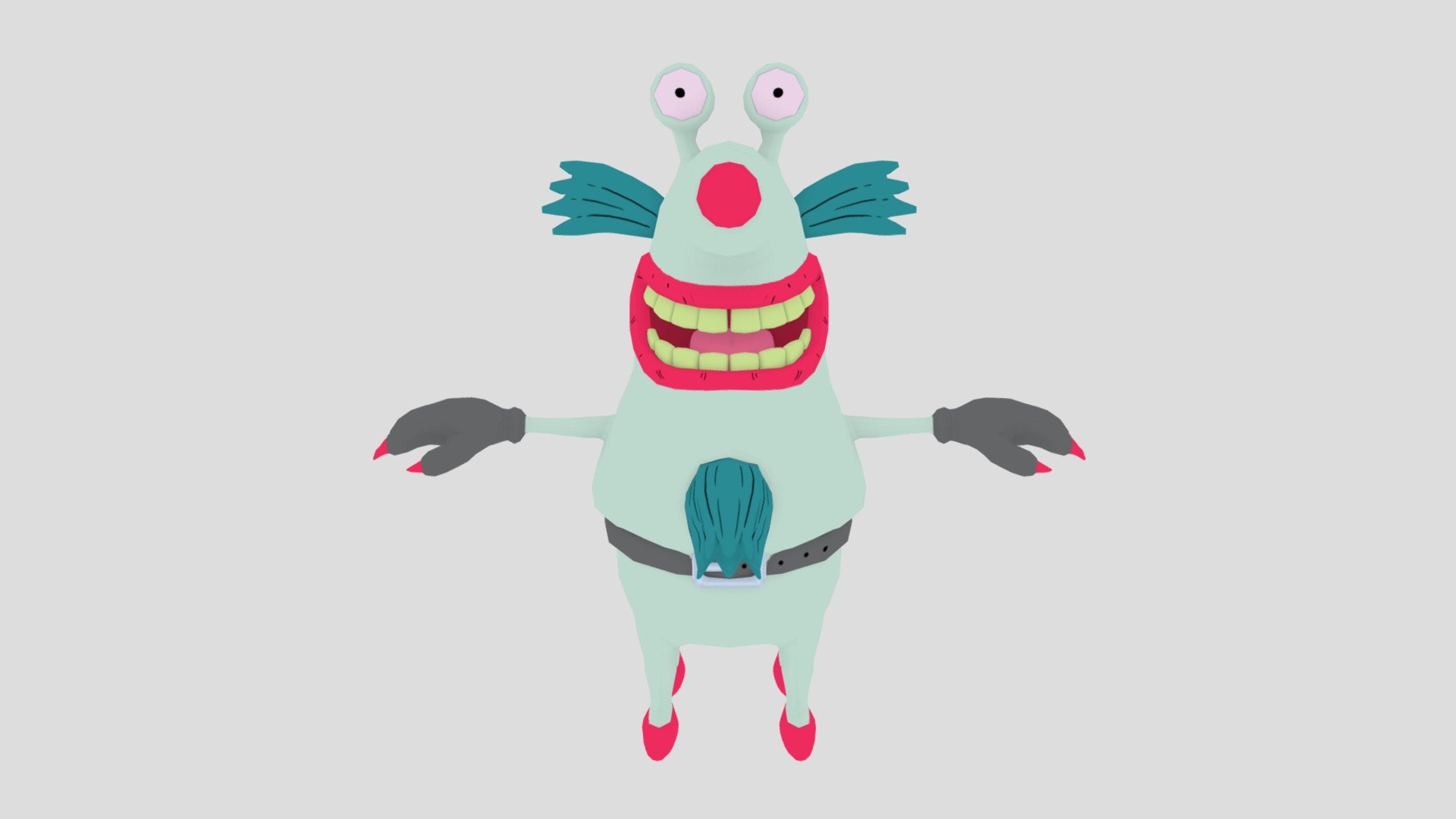 Nickelodeon All Star Brawl Gromble - 3D model by SMF Features Developed ...