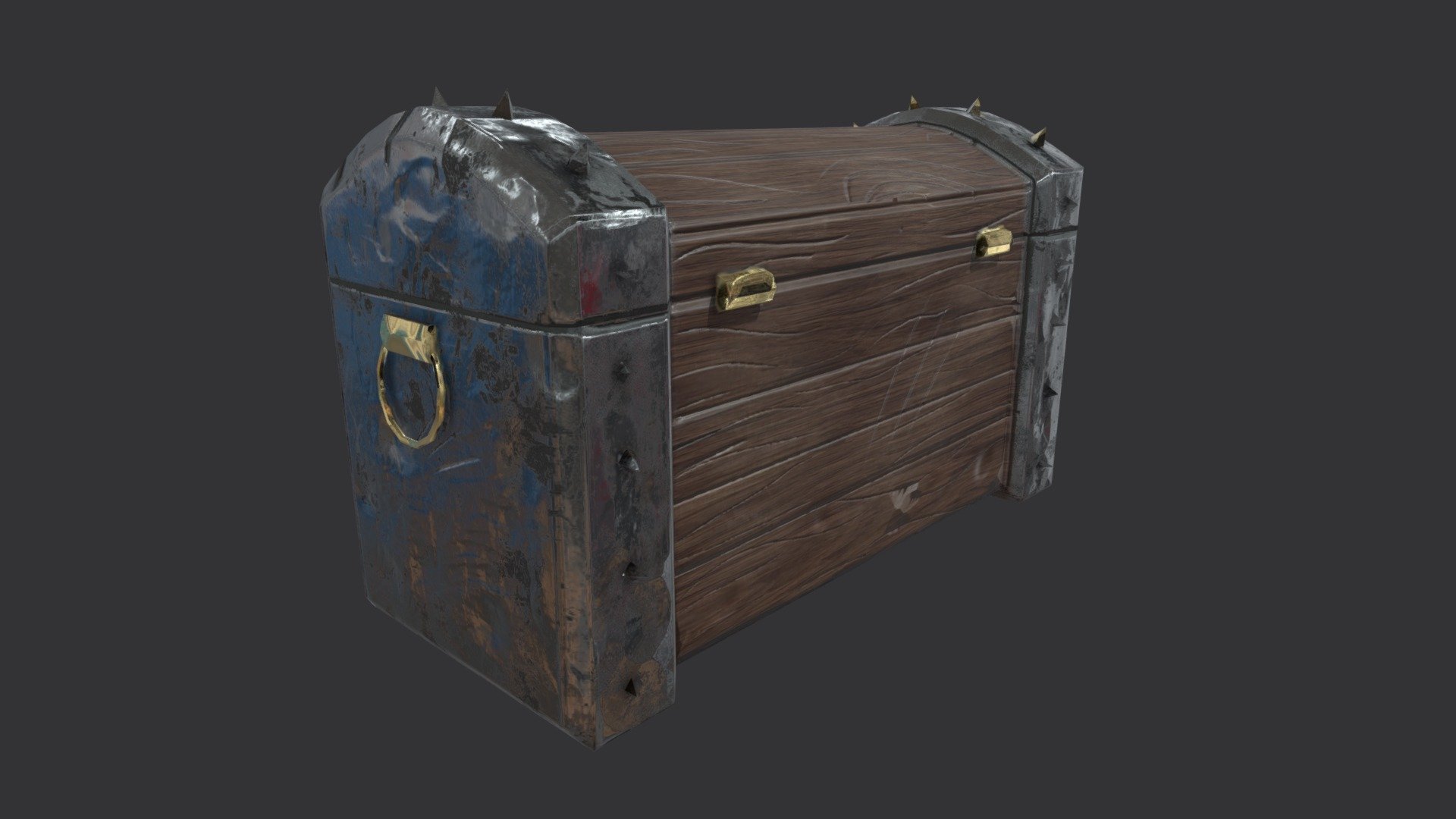 Wood chest - Download Free 3D model by natancassano [43e2eca] - Sketchfab
