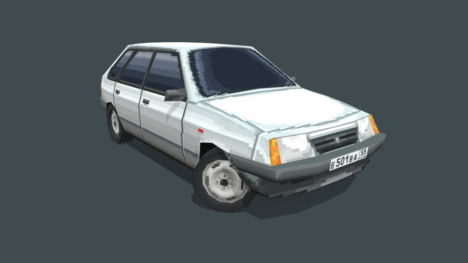 Low-poly VAZ 2109/Lada Samara - 3D model by rus_sk023 [43e485c] - Sketchfab