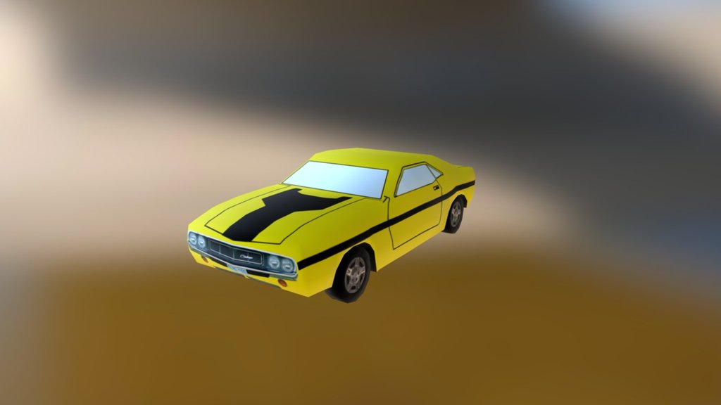 Dodge Challenger - 3D model by esinohio (@eric.schwein) [43e4a25 ...