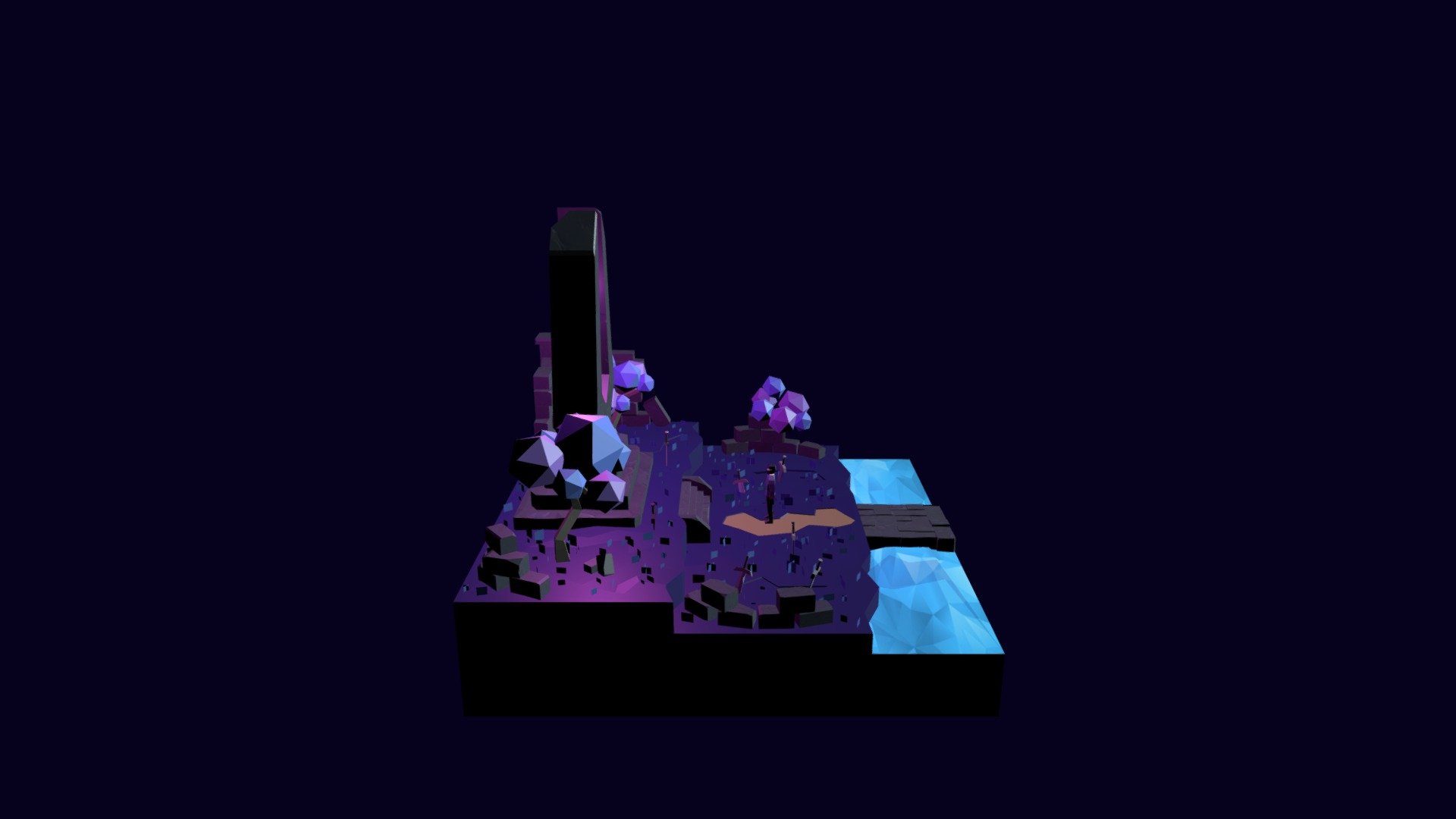 Diorama - The Pillar of Aetheris - 3D model by brynkkk [43e6405 ...