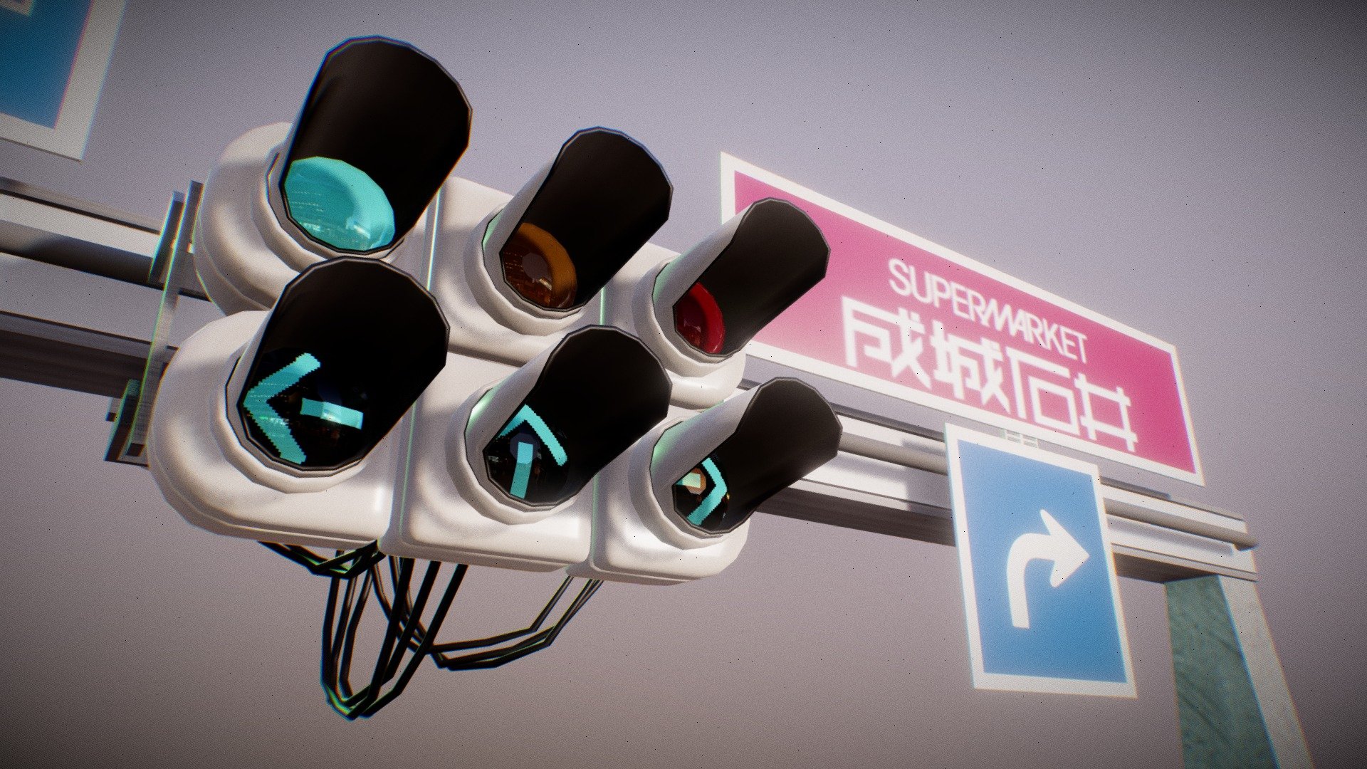 Traffic Lights Arc - Buy Royalty Free 3D model by Tsubasa Art ツバサ ...