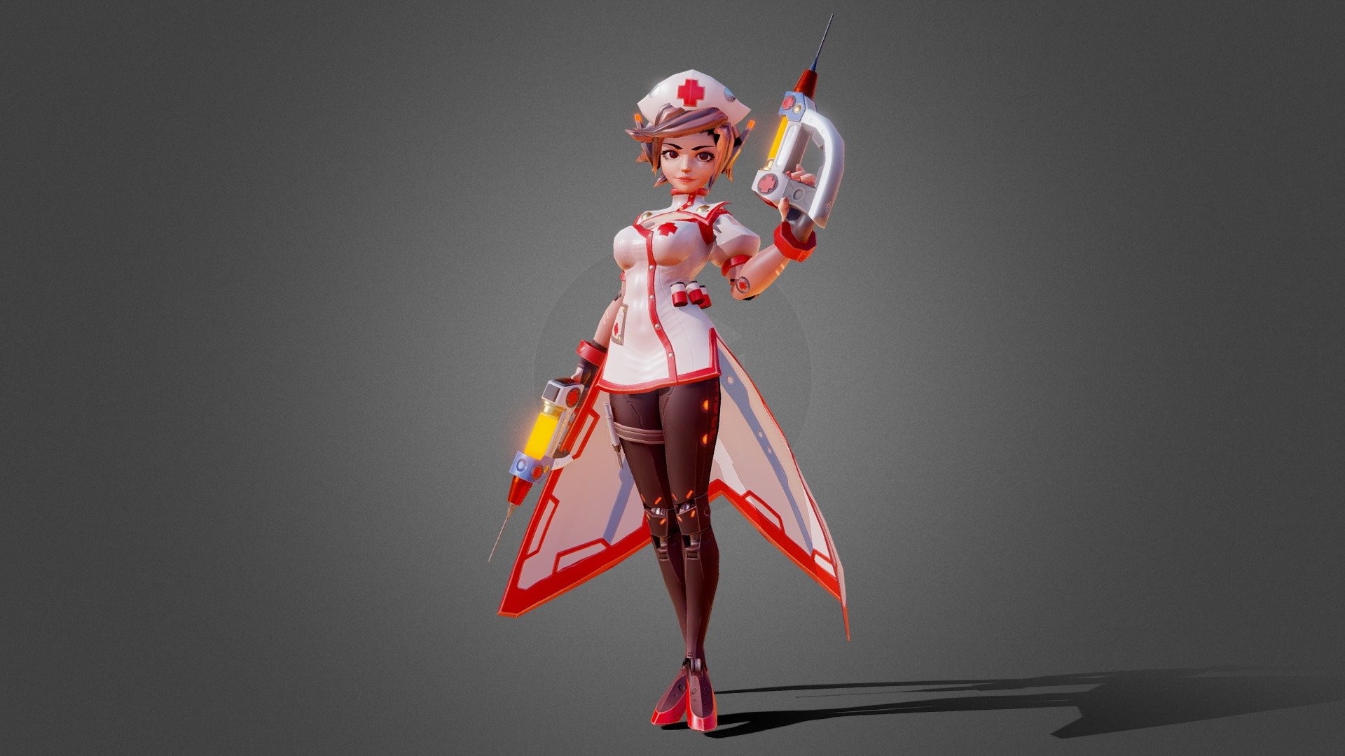 Stylized Nurse character - 3D model by Binho Jeong (@binhoj) [43e7f14 ...