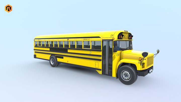 School-bus 3D models - Sketchfab
