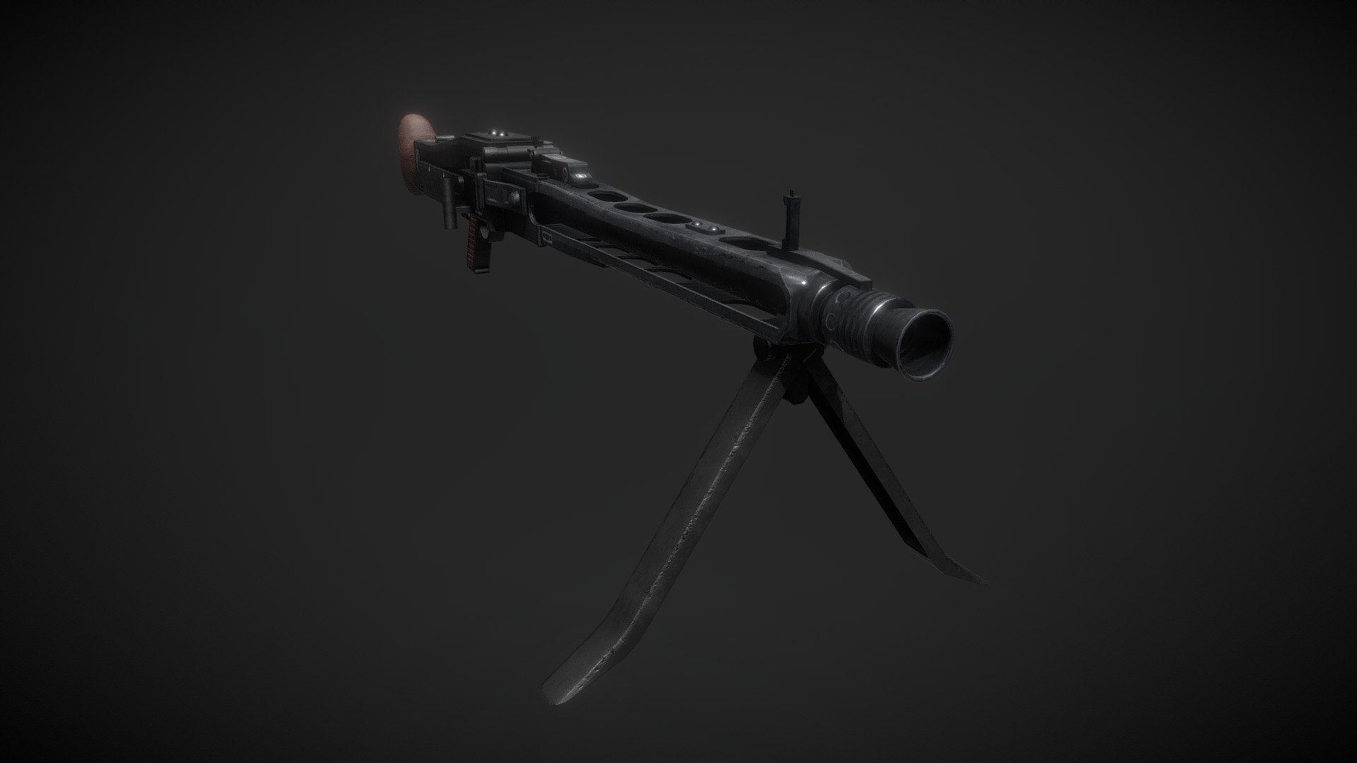 Maschinengewehr MG42 - 3D model by FWTeastwood [43ea50b] - Sketchfab