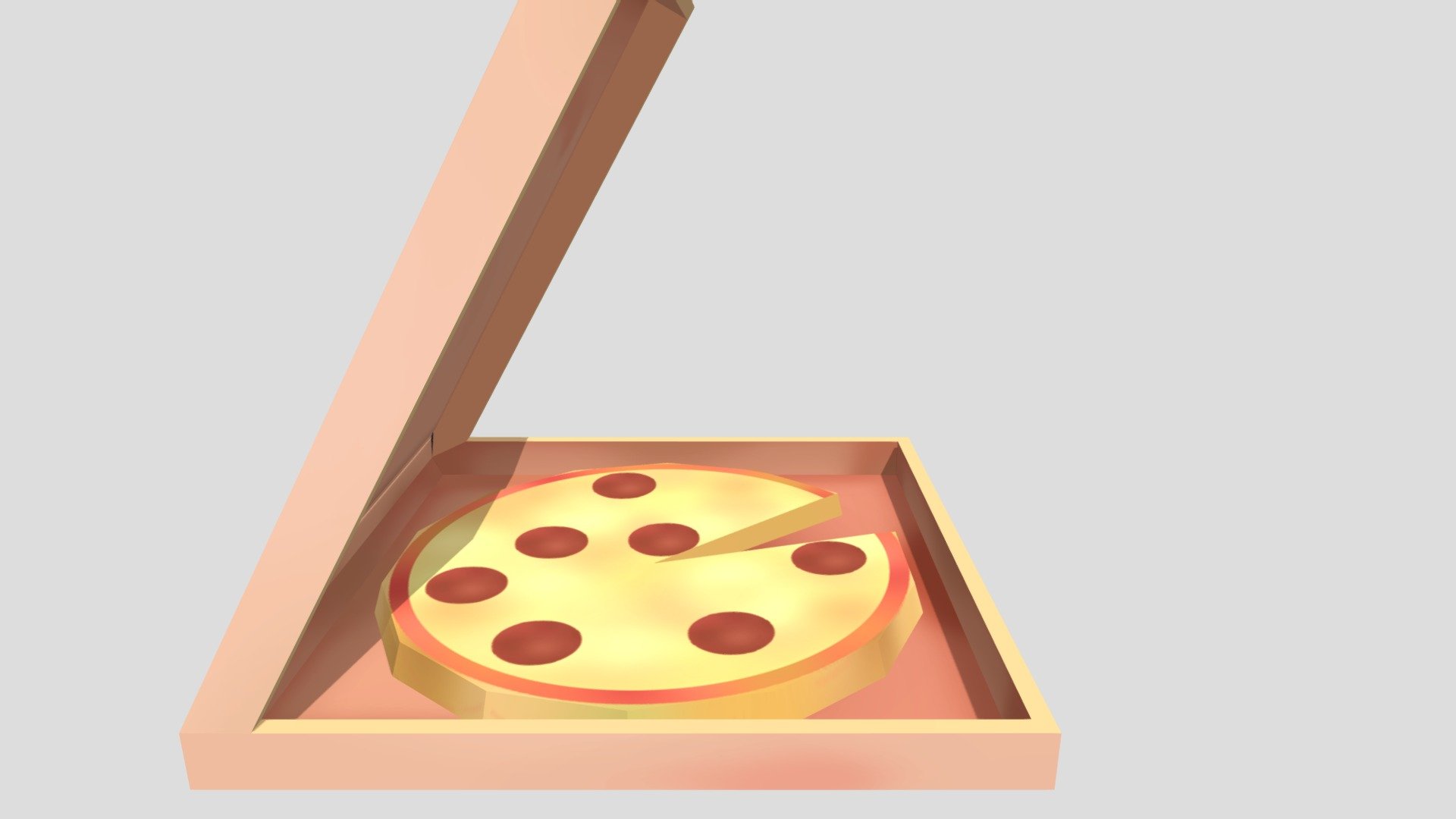 Pizza Box with Pizza - Download Free 3D model by RavenBlox [43eb883 ...