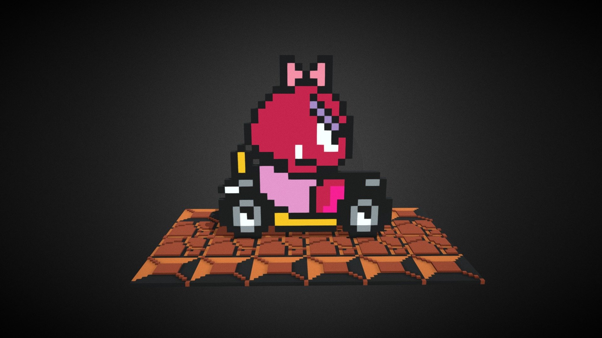 SMK123 - Super Pixel Kart Goombette - Buy Royalty Free 3D model by ...