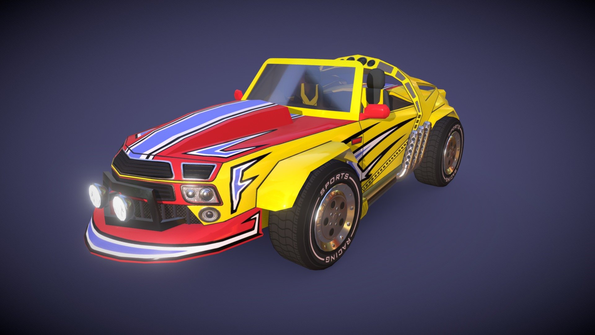 Fun Sports Car - 3D model by Rakesh Rawat (@rakesh_rawat) [43ece87 ...