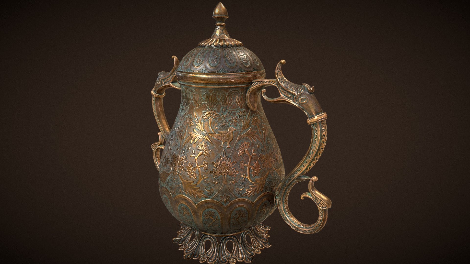 Antique_Arabian_pot - 3D model by Arun Jose Chellan (@arunjose ...