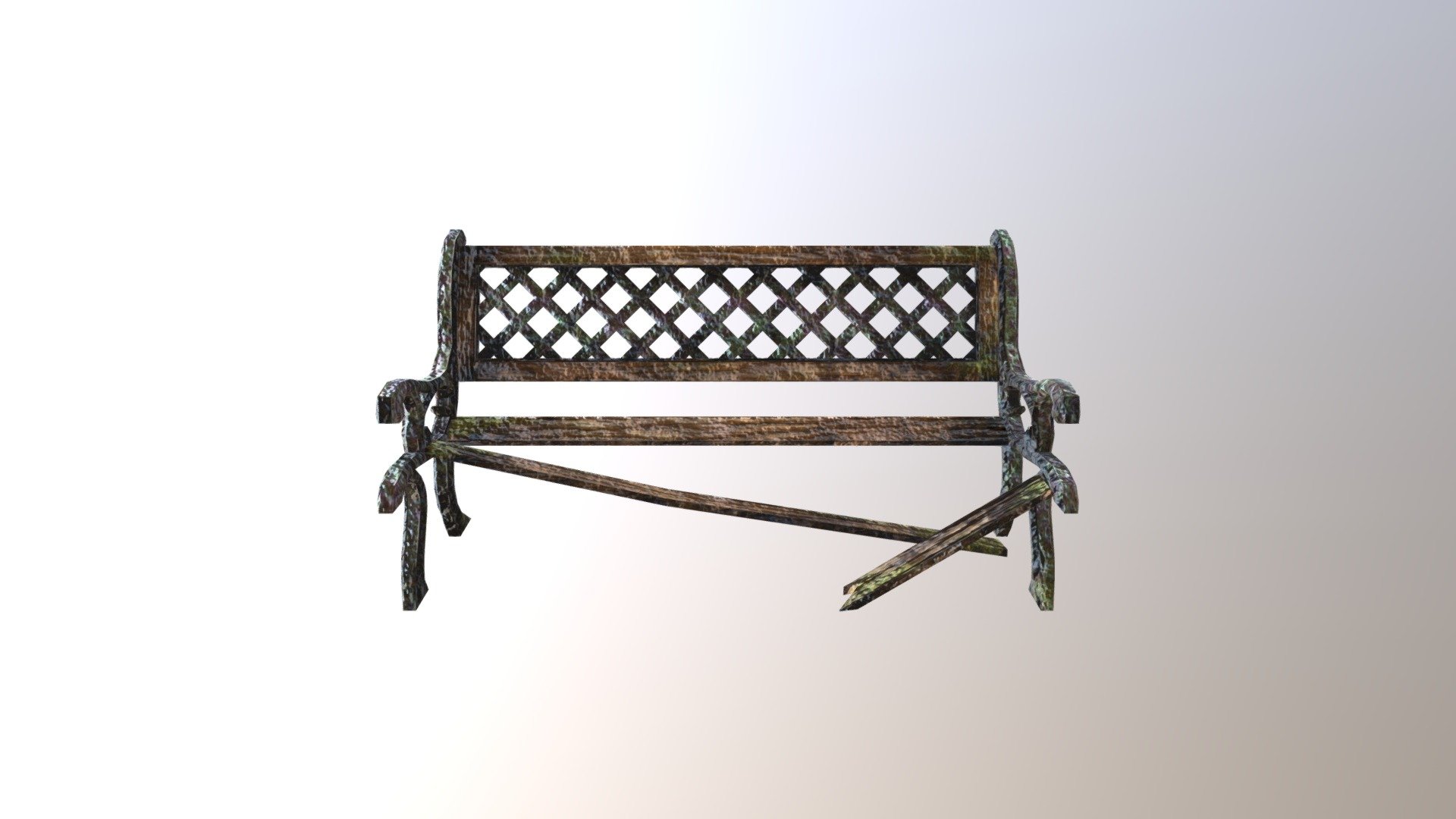 Bench Broken - 3D model by Noisy Valley (@noisyvalley) [43eda90 ...