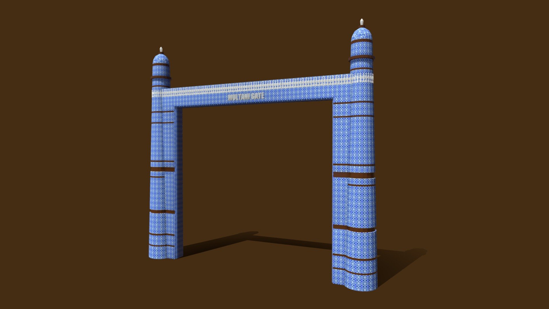 Multani Gate Bahawalpur Lowpoly - 3D model by nabeelashrafphotography ...