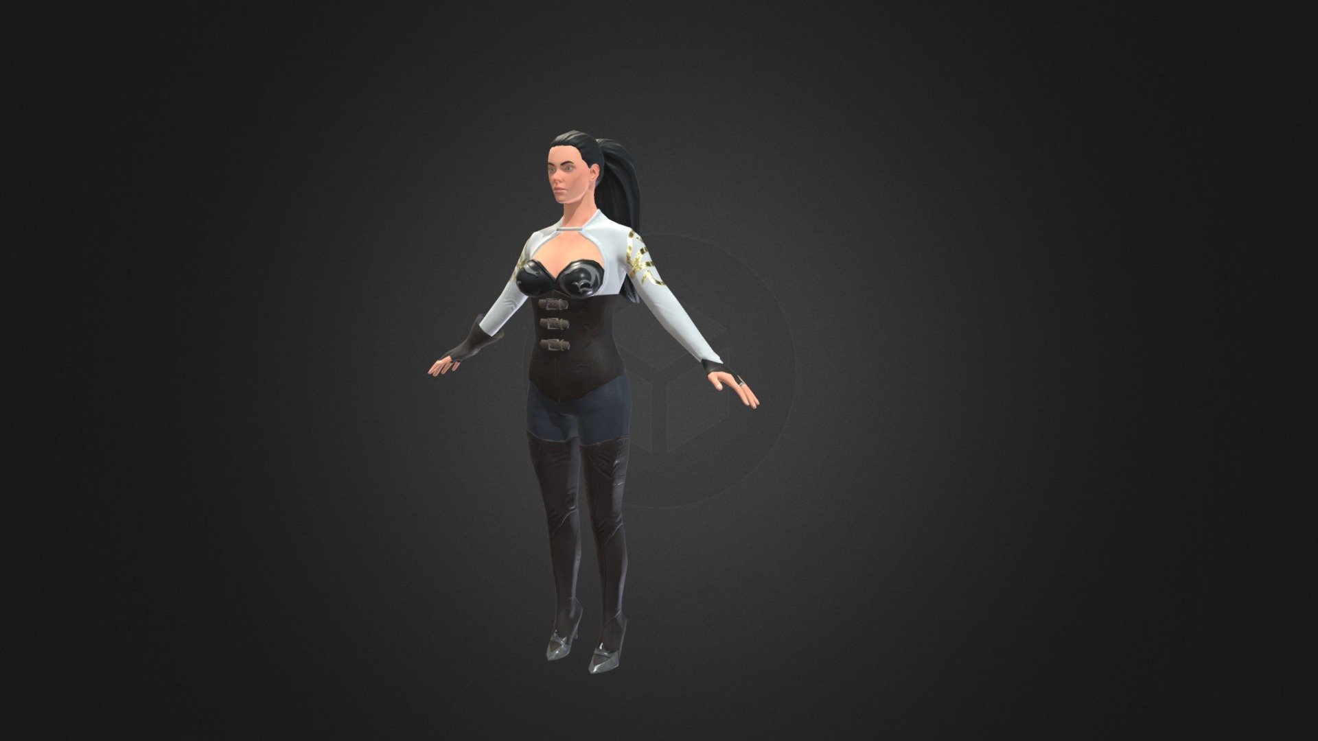 Female - For mobile Game - 3D model by Ouail (@OuailArt) [43f0a0f ...