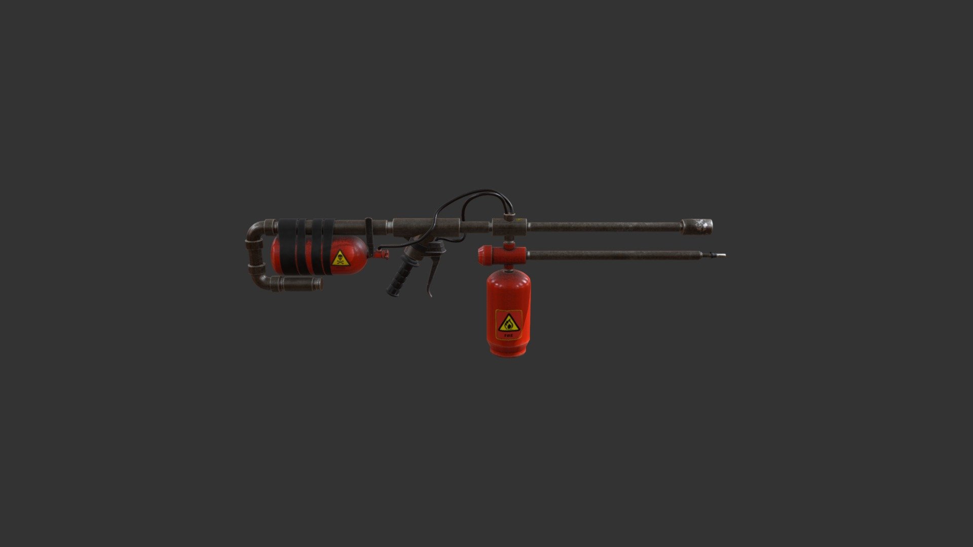 Flame Thrower - 3D model by pixlabs (@pixvector90) [43f10c1] - Sketchfab