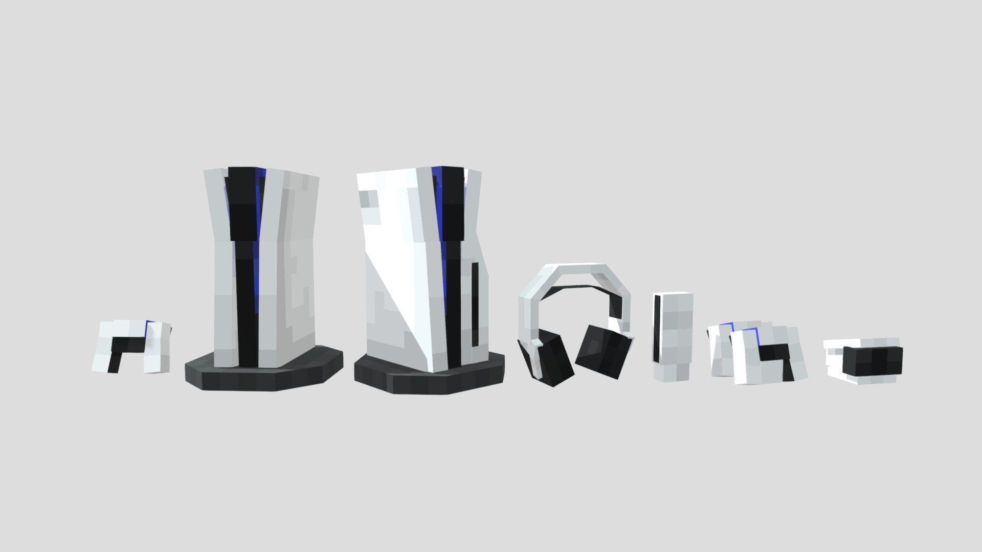 PlayStation Setup - 3D model by rajdii [43f121e] - Sketchfab