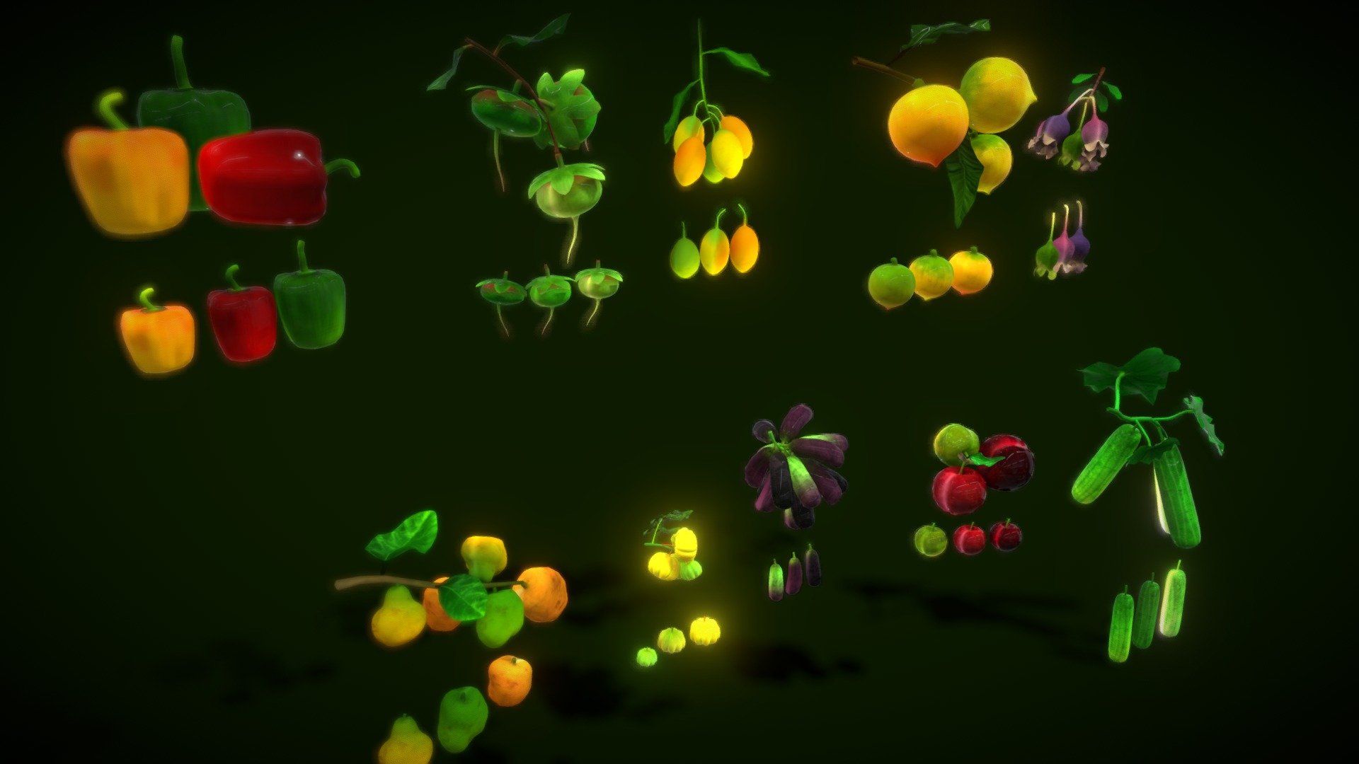 Collection Fruit Path7 - Buy Royalty Free 3D model by vustudios ...