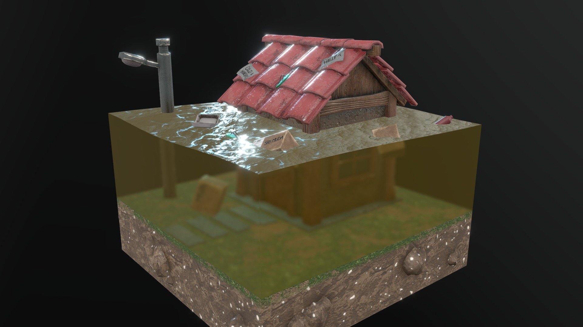 Flood - 3D model by asern_afri [43f78cc] - Sketchfab
