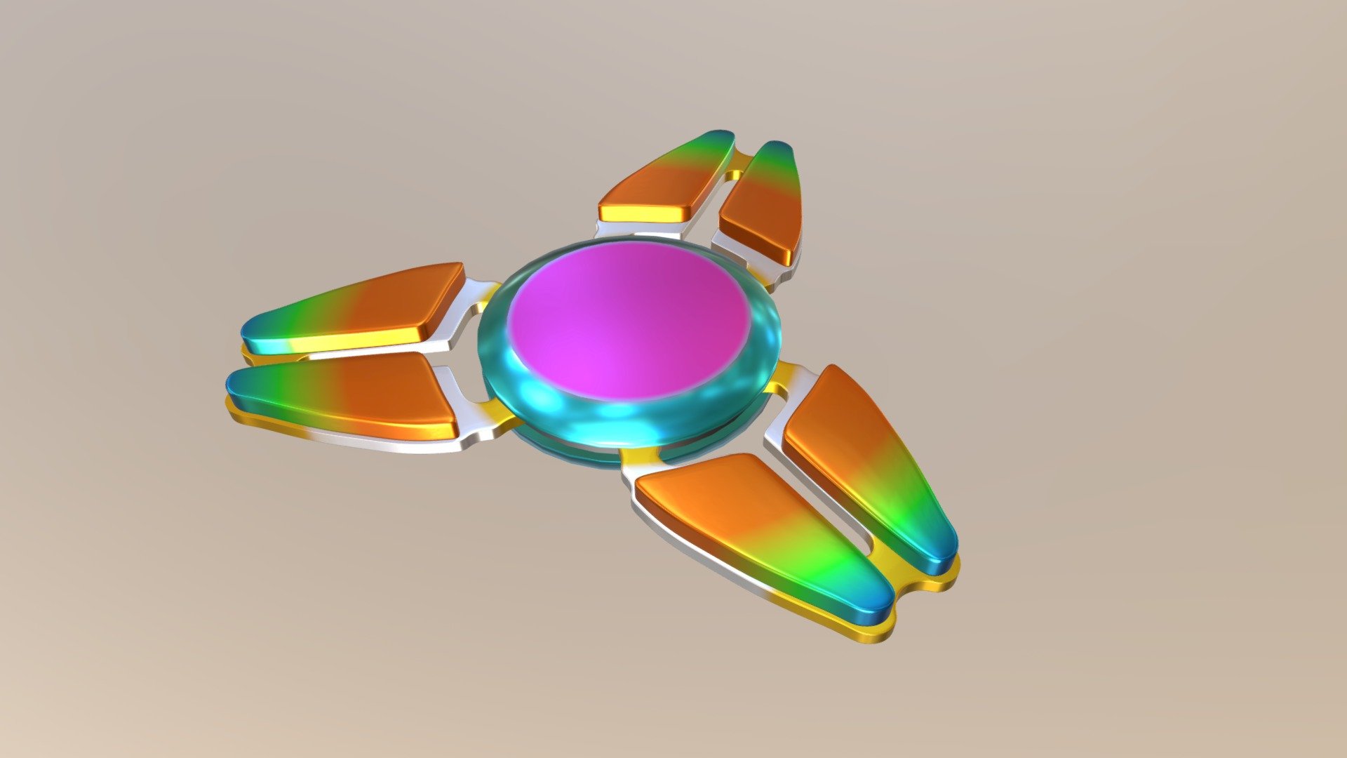 Colourful fidget spinner - Download Free 3D model by Mukhesh [43f84f1 ...