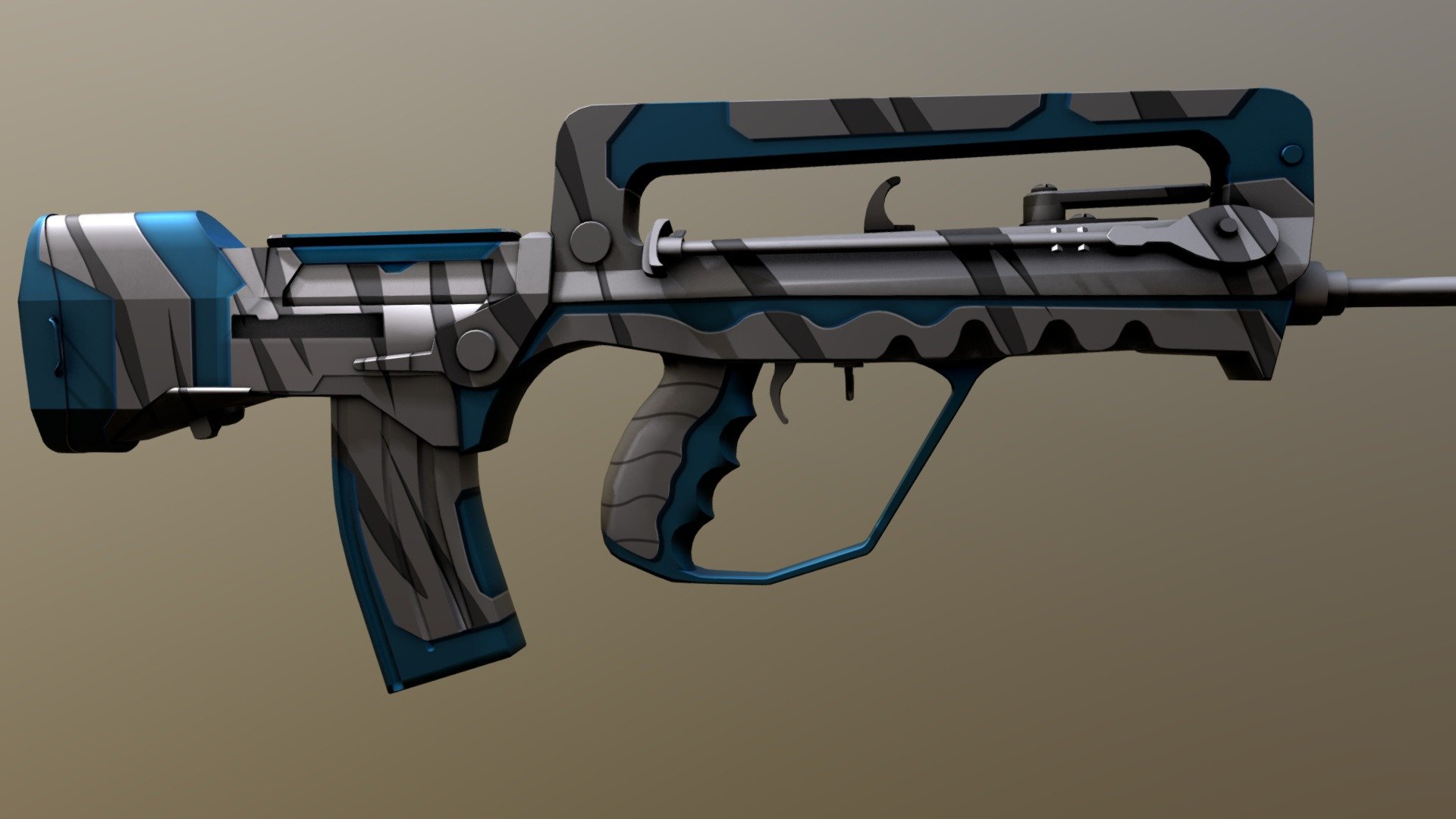 Famas - 3D model by syrusek [43f90d1] - Sketchfab