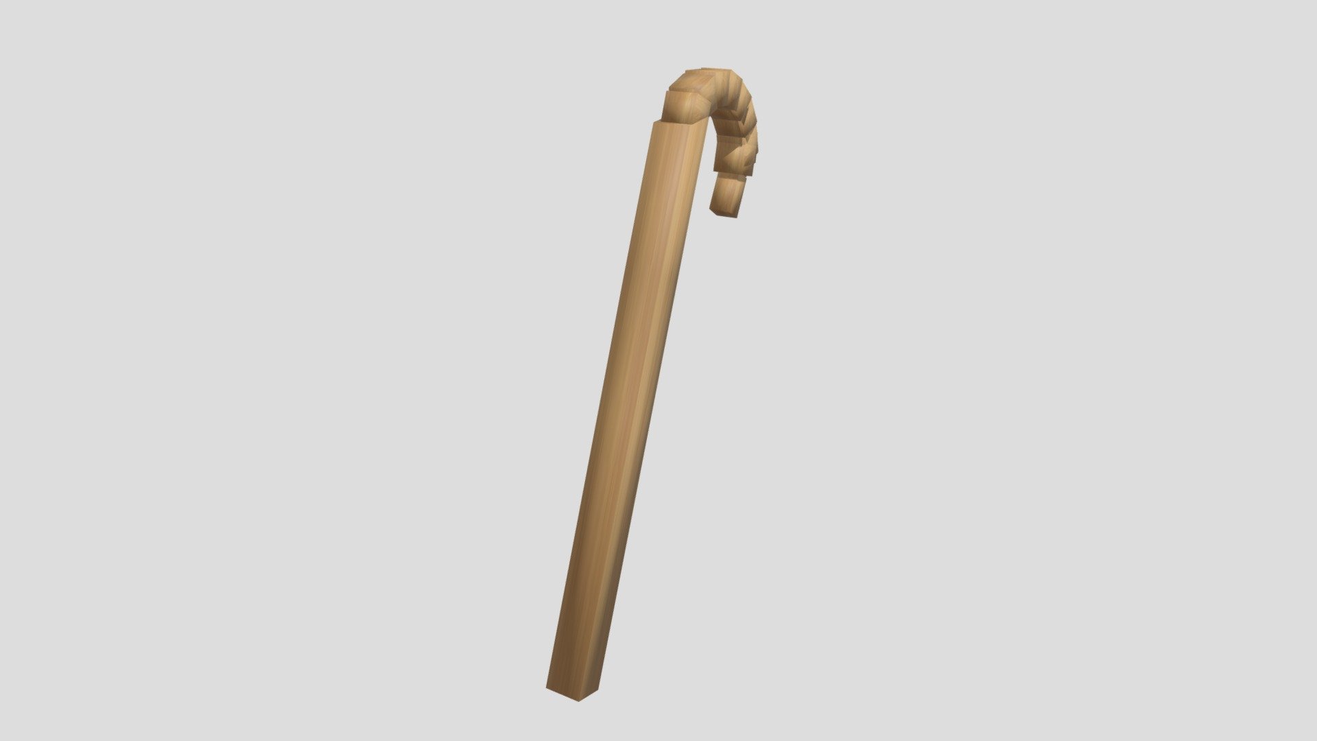 wooden cane - Download Free 3D model by bilehhh [43fb94f] - Sketchfab