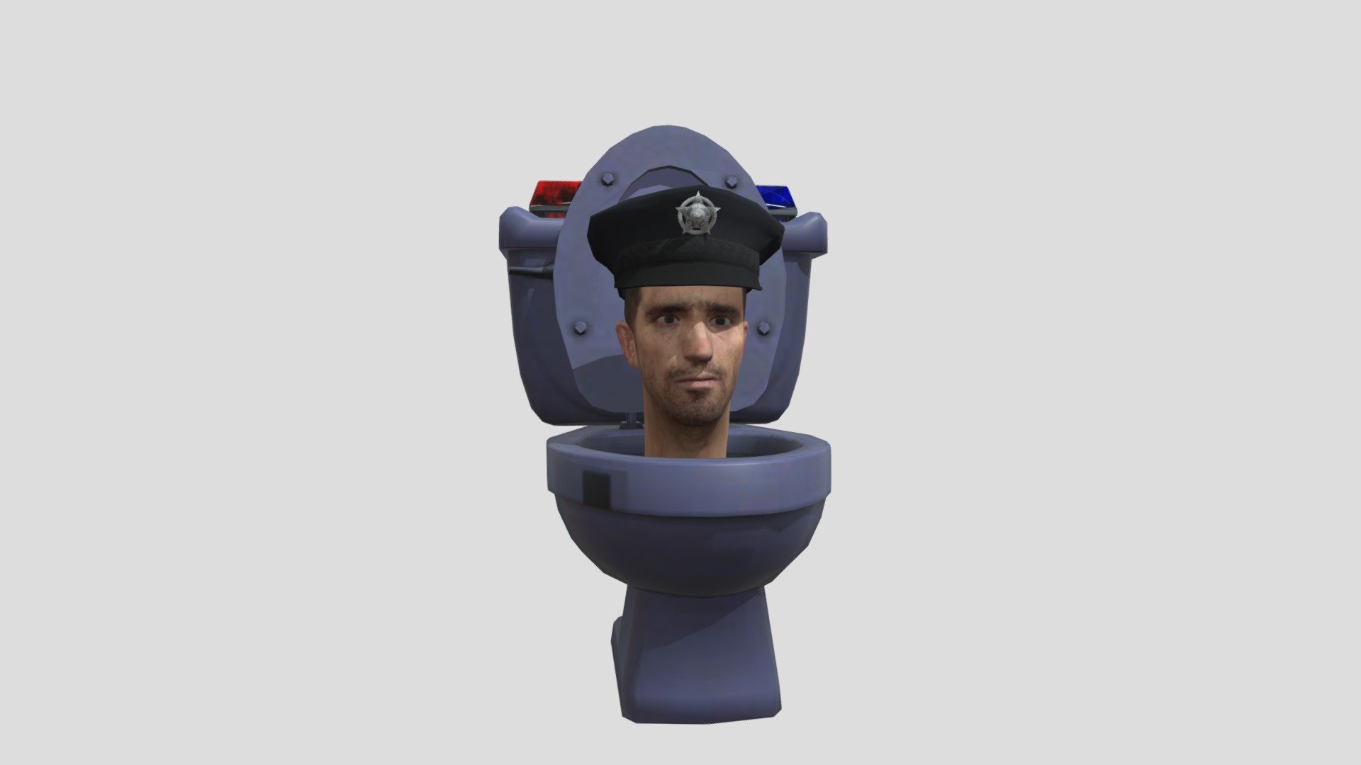 Police skibidi toliet FREE - Download Free 3D model by What the heck ...