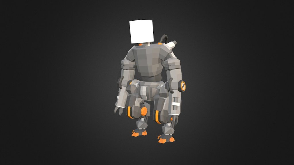low poly mech wip - 3D model by Callen [43ff885] - Sketchfab
