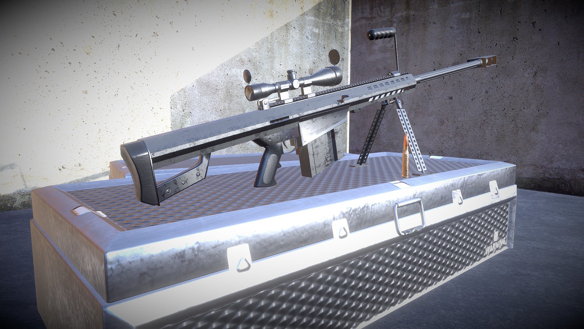 M82 Barrett Game Ready 5 Textures - Buy Royalty Free 3D model by insya ...