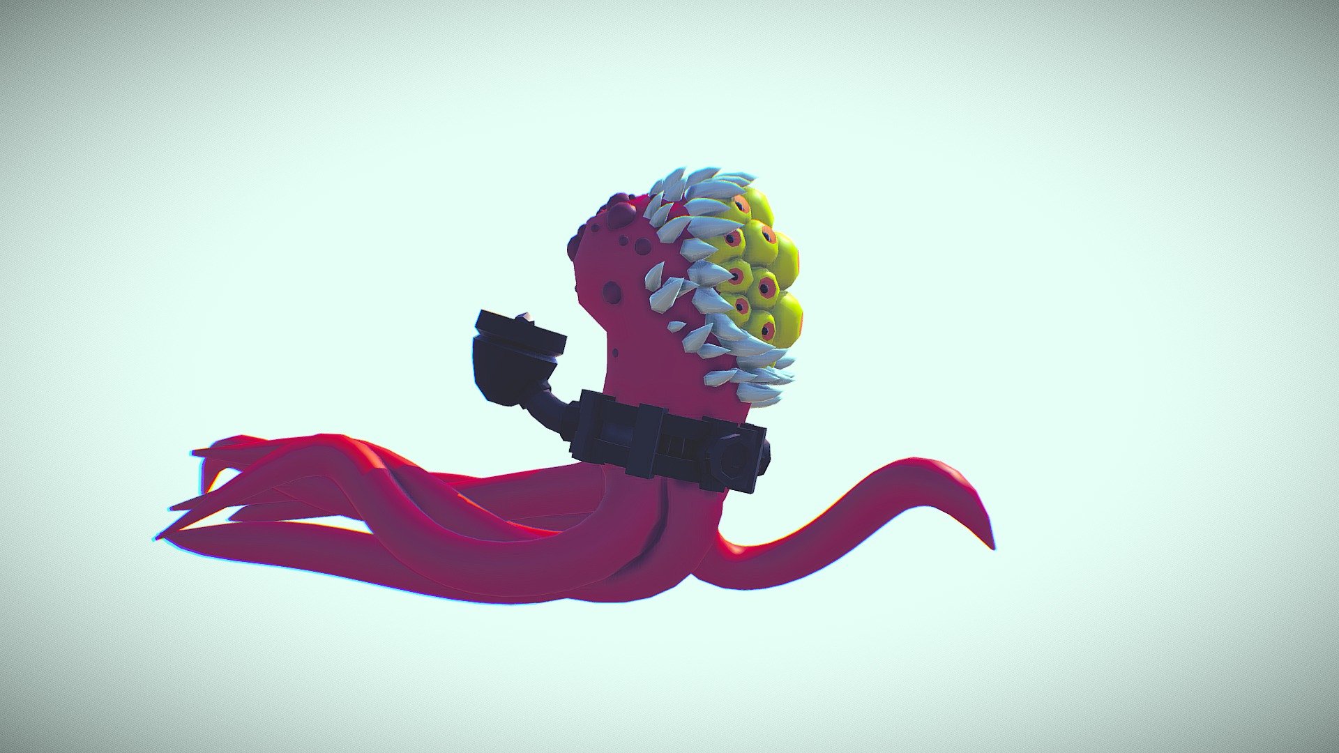 Alien Red - 3D model by Captain LowPoly (@captainlowpoly) [4403d5f ...