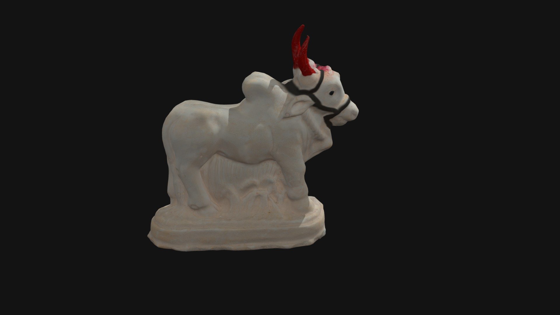 Bull statue of natural clay - 3D model by prafullpatil14 [44042a2 ...