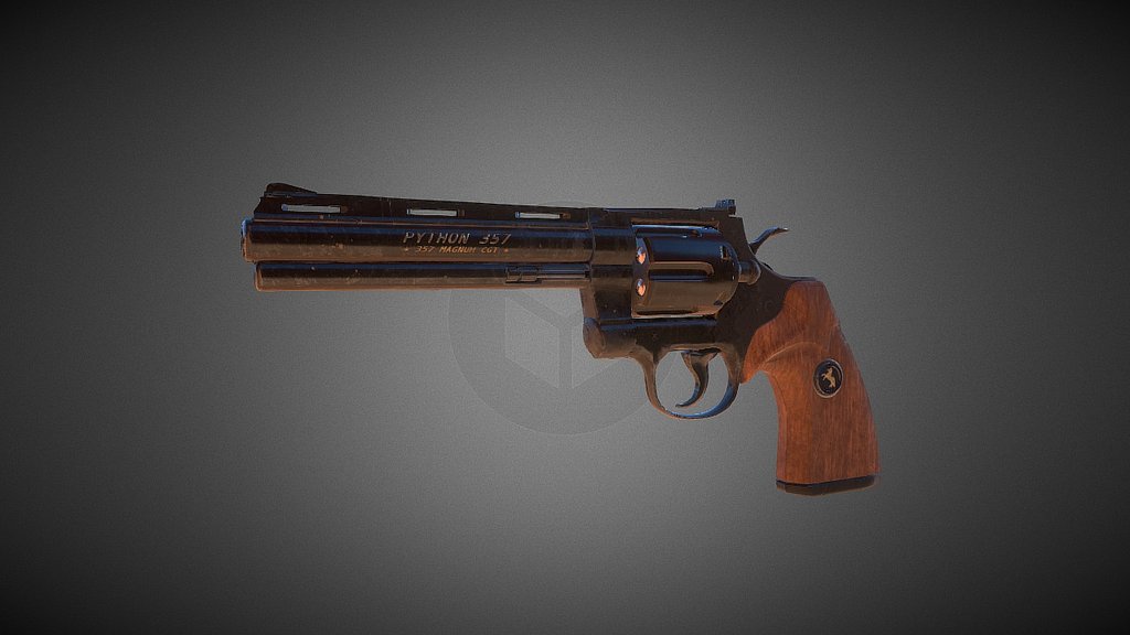 Colt Python 357 - 3D model by Shapernode [44043b7] - Sketchfab