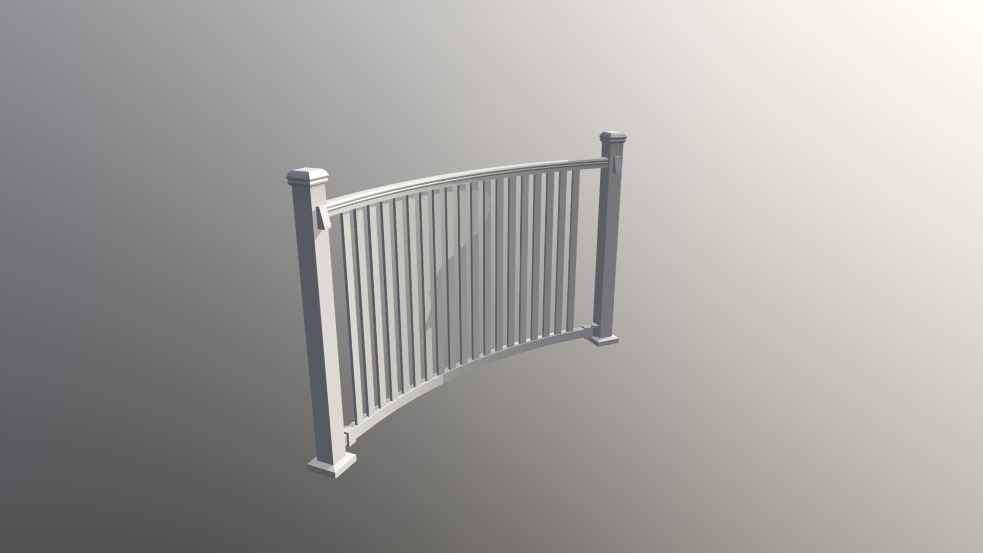 Realistic Curved Rail - 3D model by Noah Maraffi (@Maraffi) [440480b ...