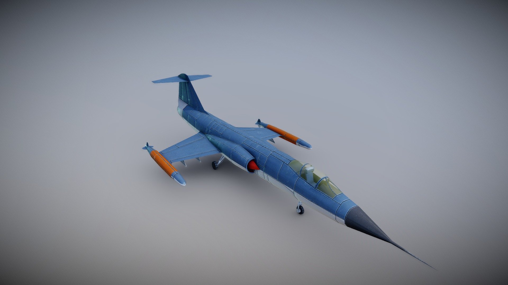 F 104 - 3D model by Usman Zia (@Uxxman) [440980e] - Sketchfab