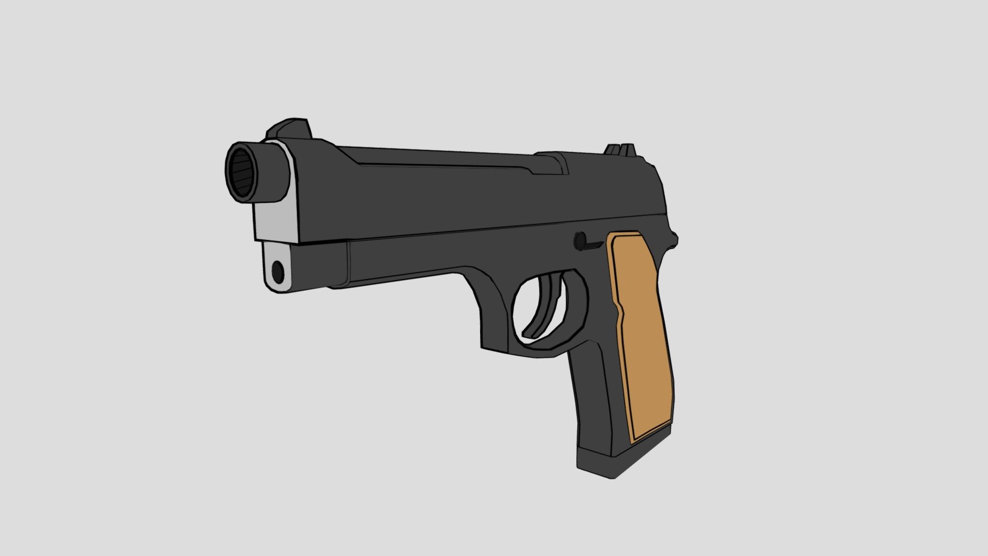 Cartoon Firearms - Pistol - 3D model by delta-key [440a700] - Sketchfab
