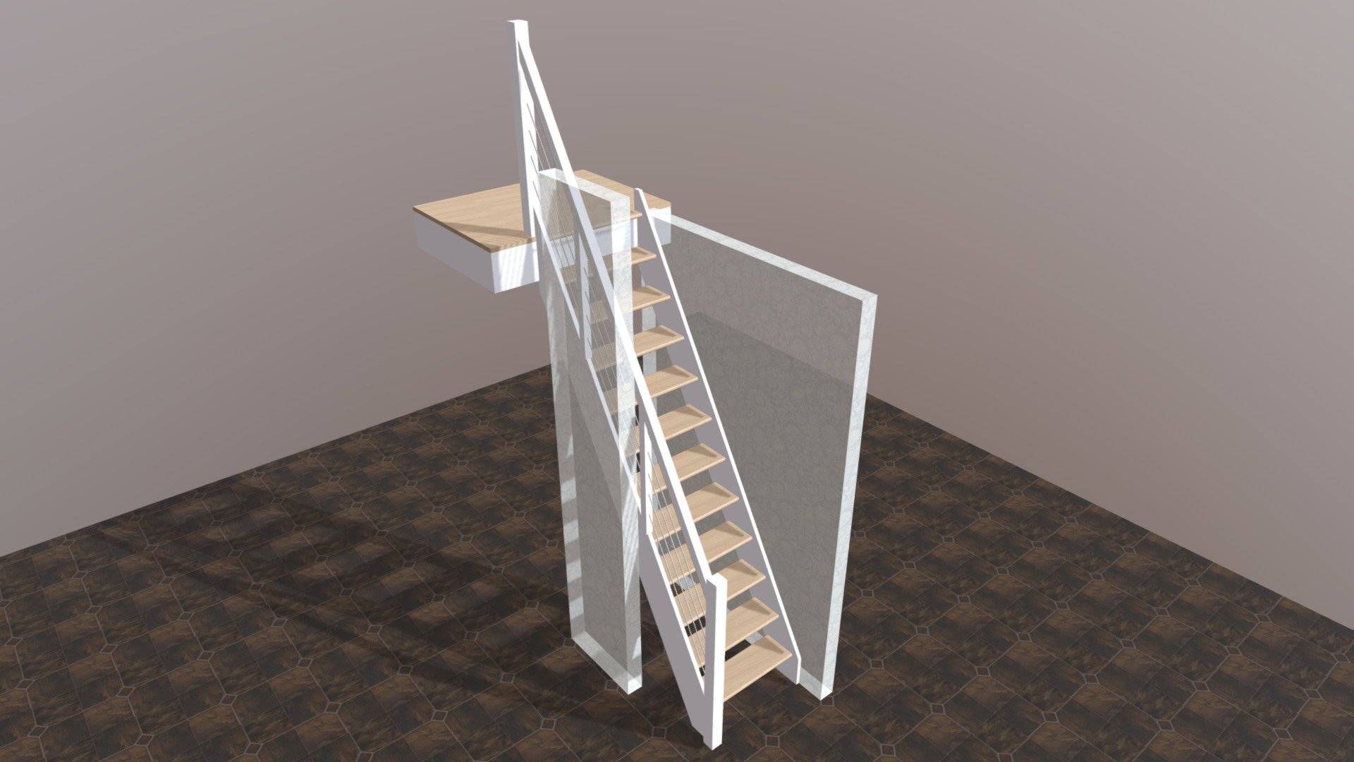 Otis taller ship ladder - 3D model by TopTreadStairways (@clydemartin ...