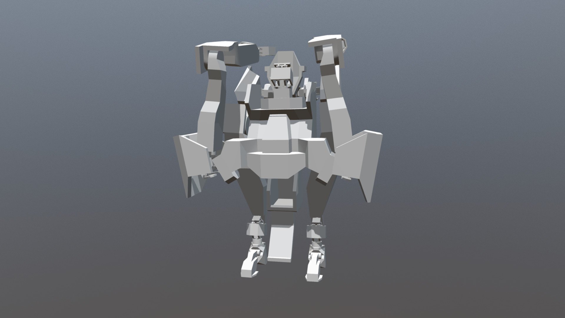 Utilitary Mecha 02 - 3D model by Cinos [440b727] - Sketchfab