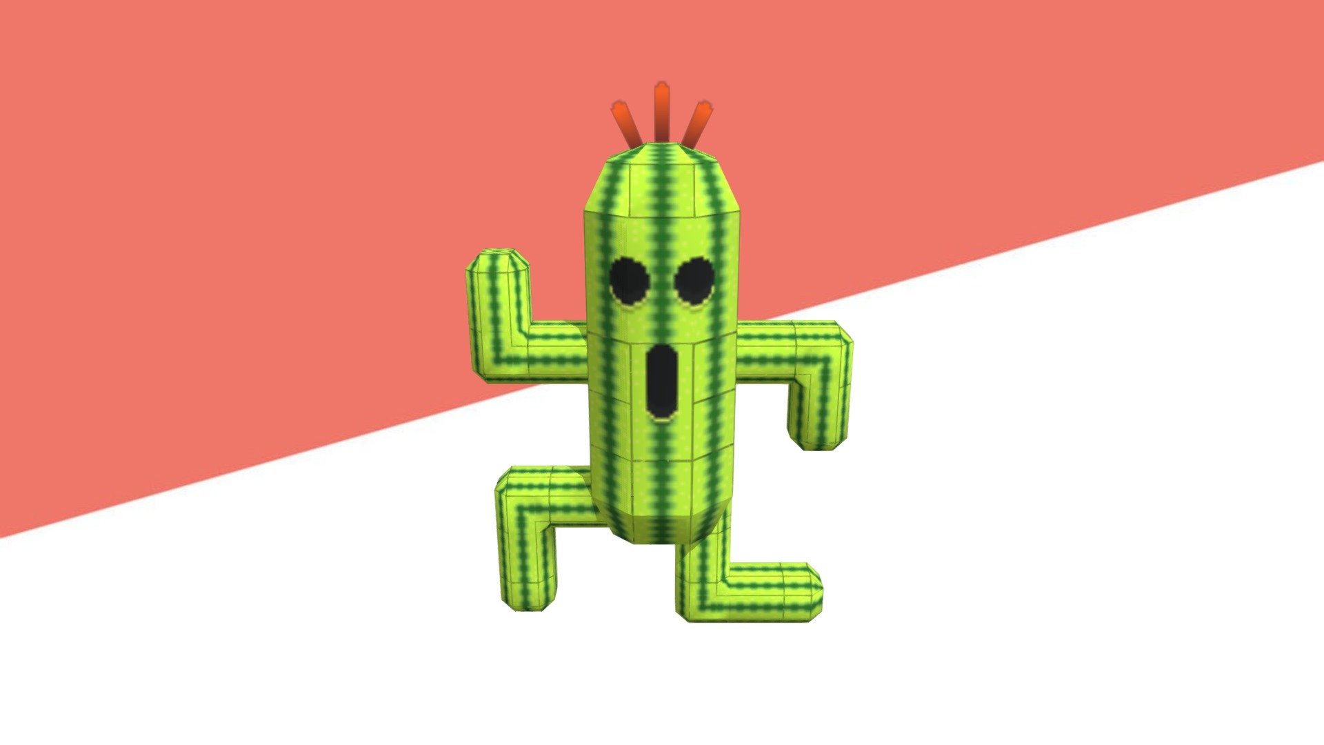 Cactuar squire - 3D model by lahess [440cbfb] - Sketchfab