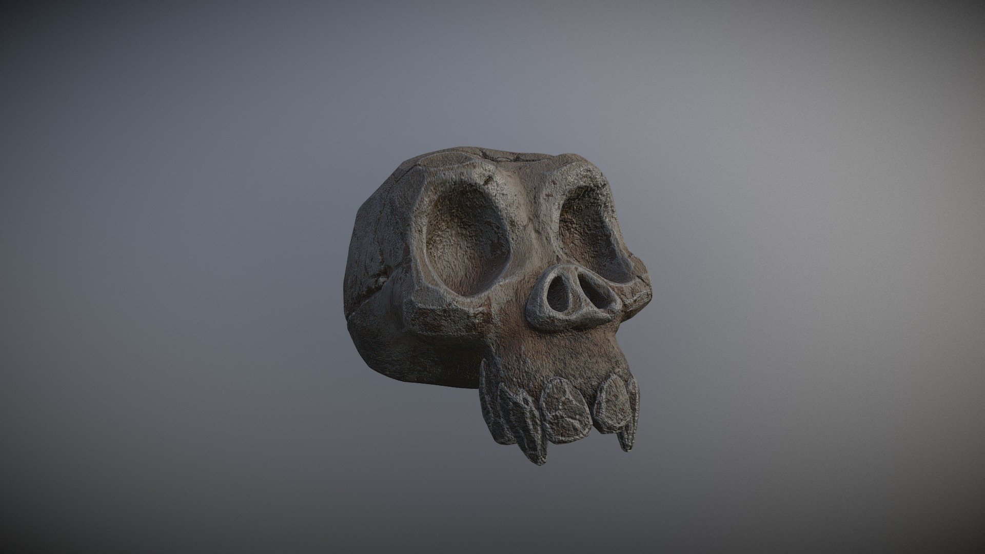 Stone skull - 3D model by Bojan Tomic (@anthorax) [44103f8] - Sketchfab