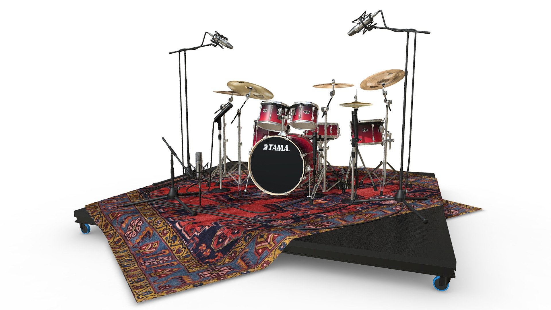 Drum Kit - Buy Royalty Free 3D model by JV3D (@JanVancik3D) [44106c1 ...