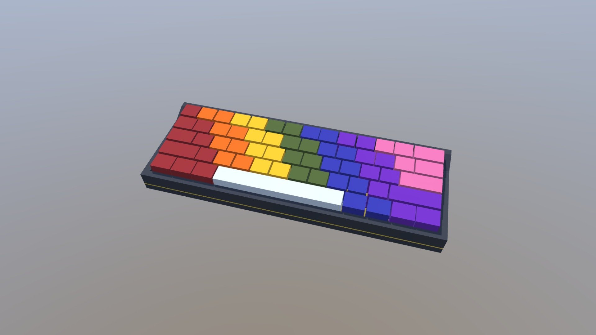 RGB Keyboard - Download Free 3D model by djangospel [4411246] - Sketchfab