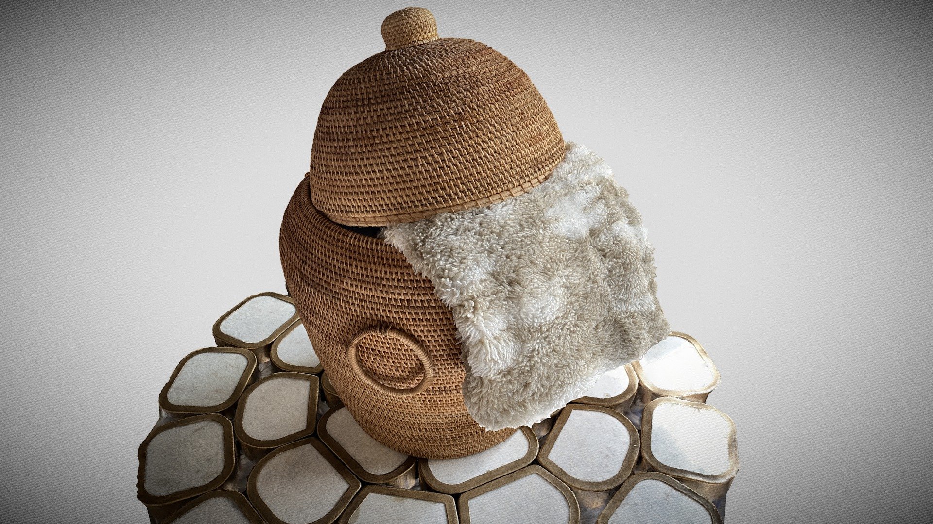 Pangea_Bamboo Basket - 3D model by Bitreel [4411411] - Sketchfab