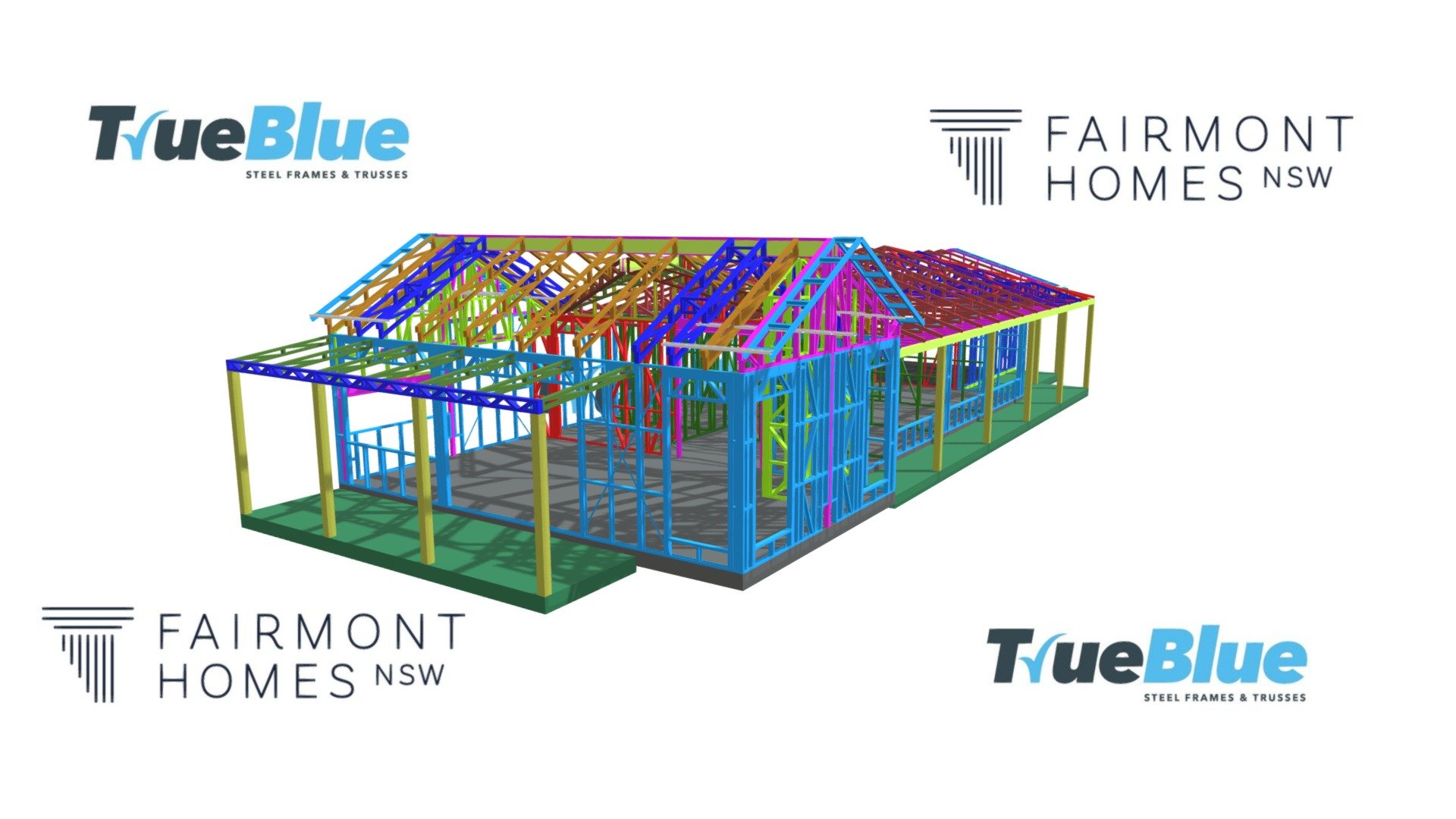 2 Wycliffe Pl, Bowral (House 1) - 3D model by TrueBlueSteelFrames ...