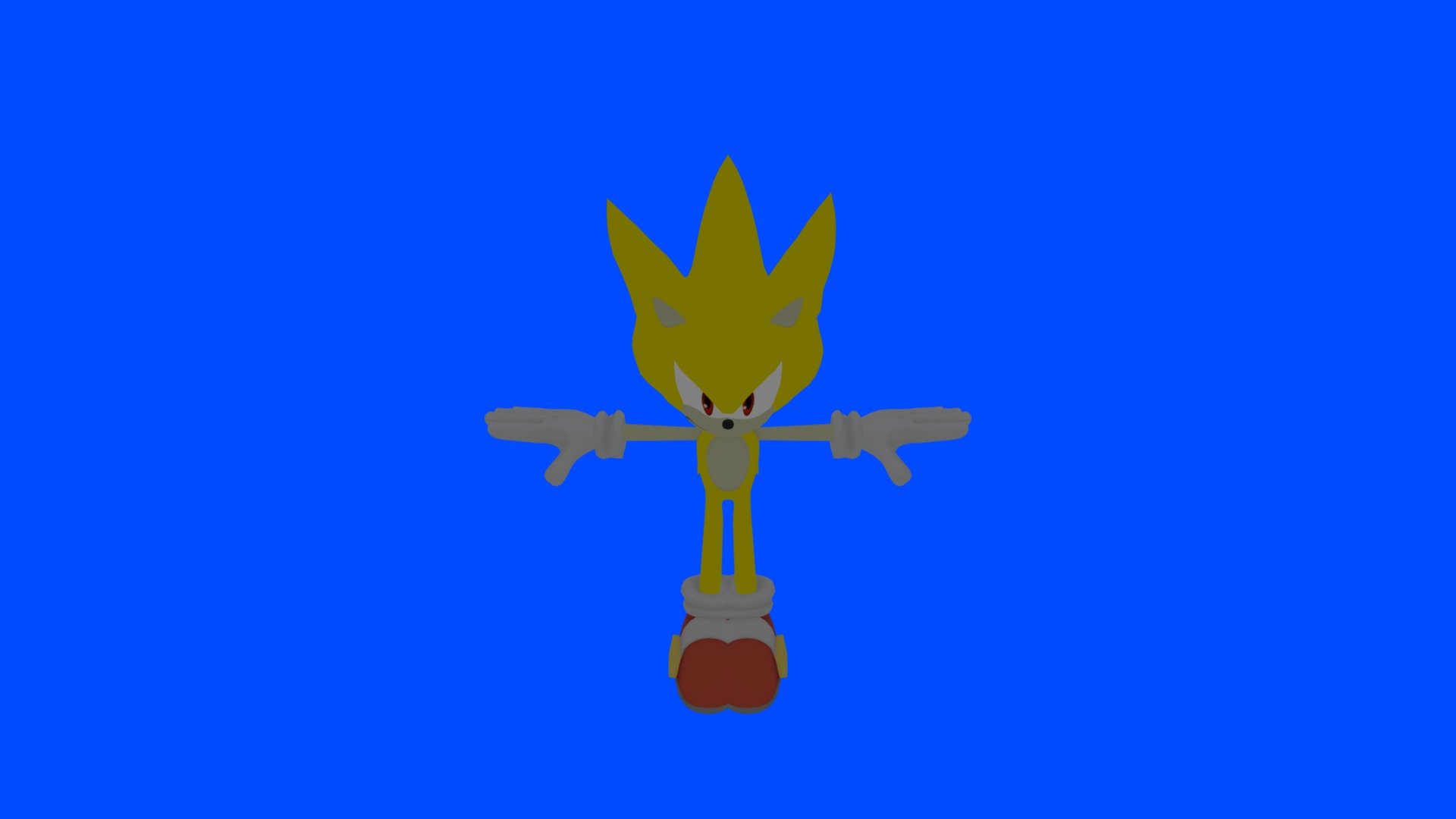 Super Sonic (rigged and animated) - Download Free 3D model by Shadow ...