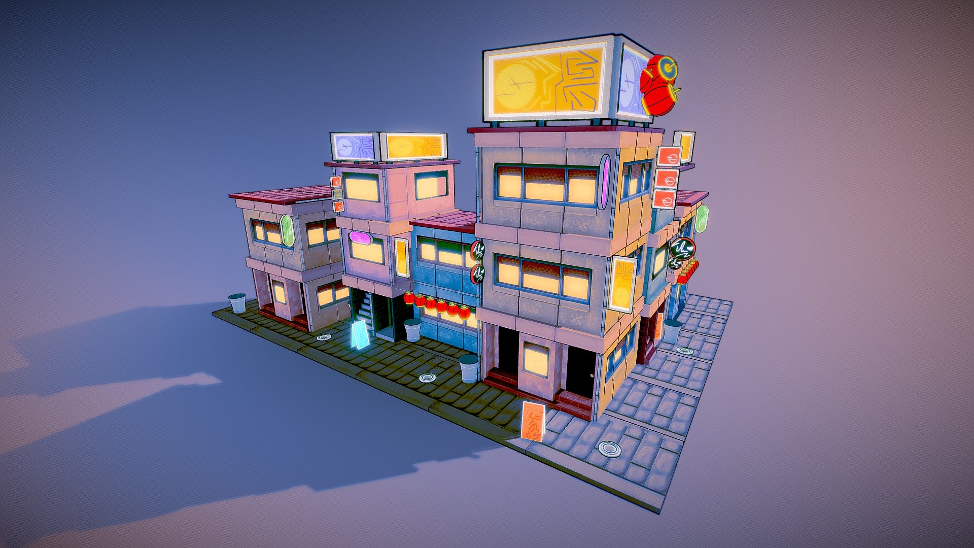 Modular Enviroment - Neighbourhood - 3D model by altiegg [4413d17 ...